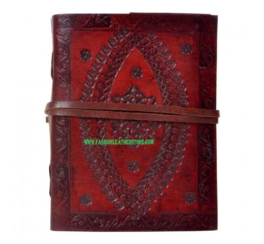 New design handmade embossed leather journal diary | Shaista Handicraft