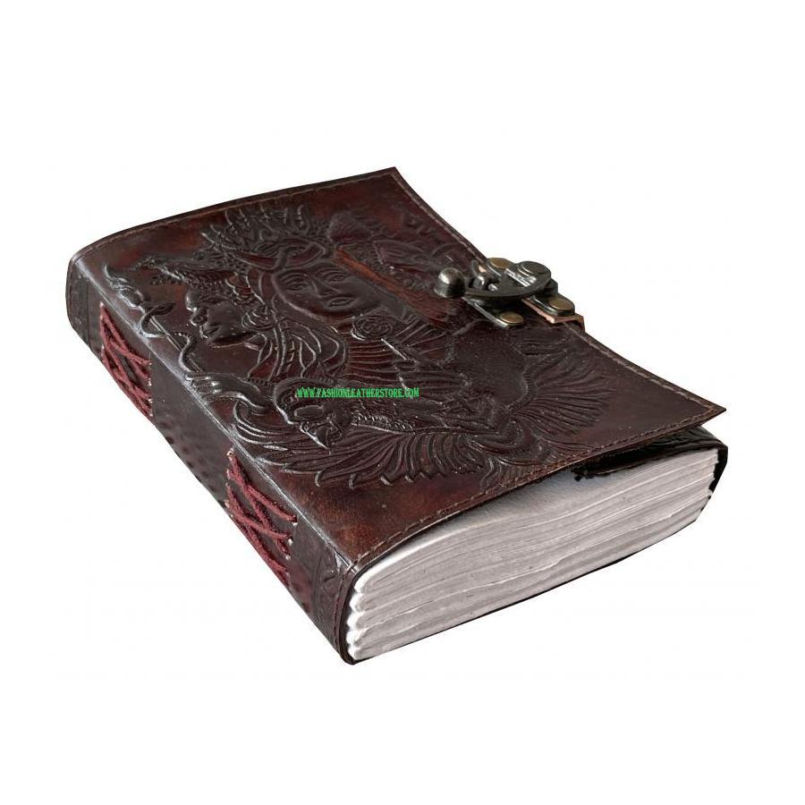 Handmade Leather Journal, Antique Hard Cover Leather Journal | Shaista ...